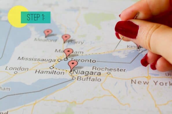 Home DIY: How To Make A Sewn Route Map! - Bespoke-Bride: Wedding Blog