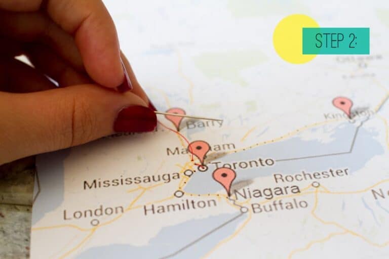 Home DIY: How To Make A Sewn Route Map! - Bespoke-Bride: Wedding Blog