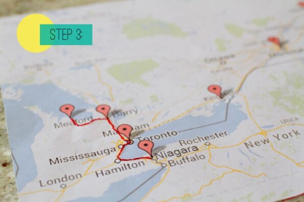 Home DIY: How To Make A Sewn Route Map! - Bespoke-Bride: Wedding Blog