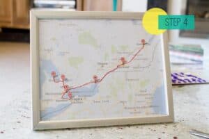 Home DIY: How To Make A Sewn Route Map! - Bespoke-Bride: Wedding Blog