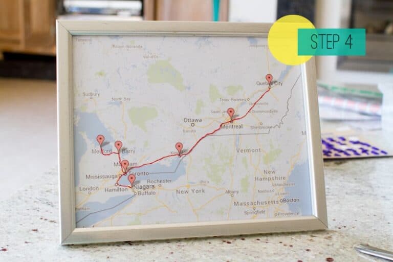 Home DIY: How To Make A Sewn Route Map! - Bespoke-Bride: Wedding Blog