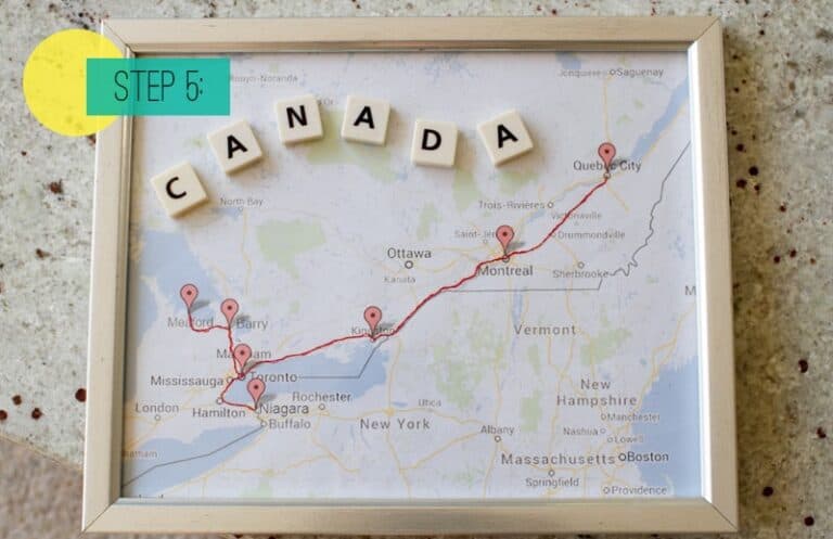 Home DIY: How To Make A Sewn Route Map! - Bespoke-Bride: Wedding Blog