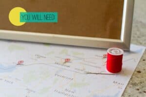 Home DIY: How To Make A Sewn Route Map! - Bespoke-Bride: Wedding Blog