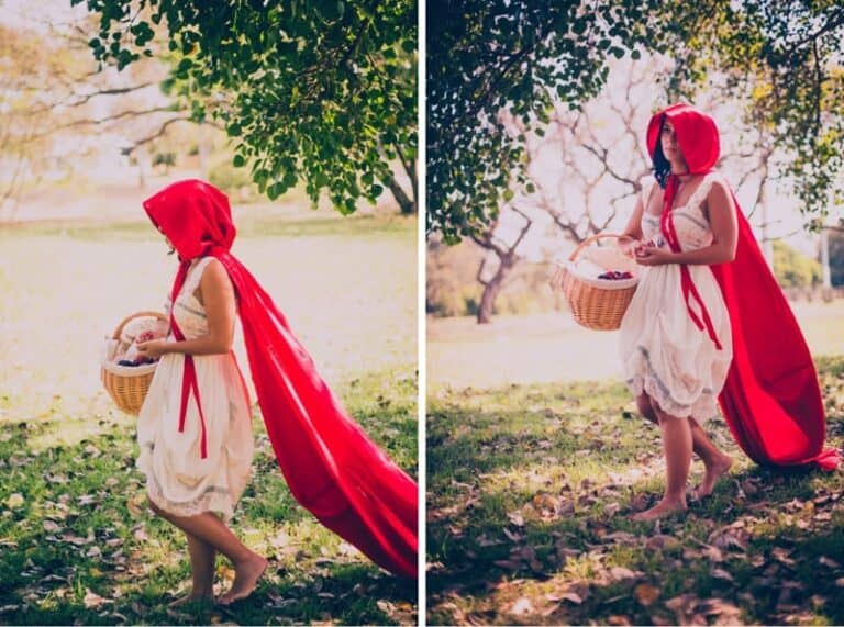 A little red riding hood themed engagement shoot | Bespoke-Bride ...