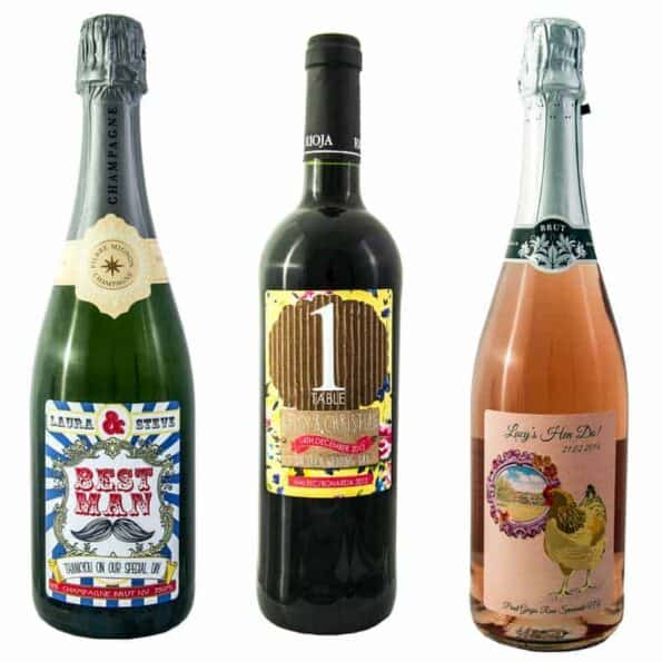 Personalised Wine Bottle Labels from Bottle Bazaar | Bespoke-Bride: Wedding Blog