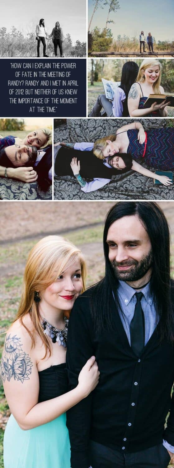 A Dark Horroresque Engagement Shoot Dusted With a Love of Nature ...