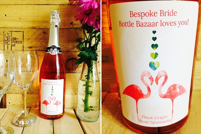 Personalised Wine Bottle Labels from Bottle Bazaar | Bespoke-Bride: Wedding Blog