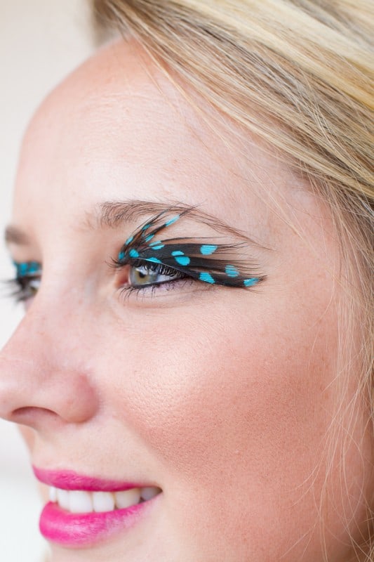 DIY Feather Eyelashes | Bespoke-Bride: Wedding Blog