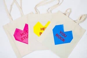 CONVERSATION HEART TOTE BAGS - THE PERFECT VALENTINES OR BRIDESMAID ...