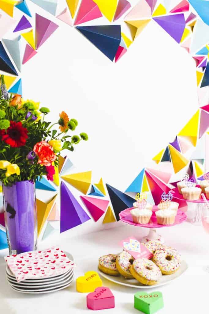 GIANT GEOMETRIC HEART BACKDROP | Bespoke-Bride: Wedding Blog