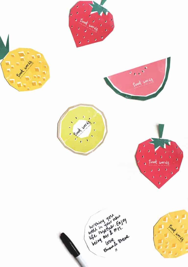 FREE PRINTABLE FRUIT THEMED CARDS FOR GUEST BOOK WELL WISHES AT YOUR ...
