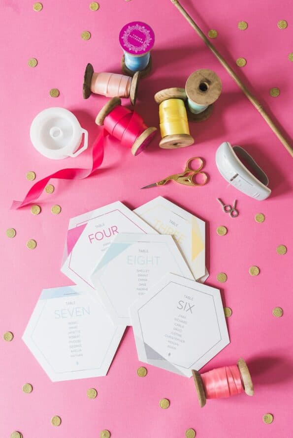 THIS RIBBON TABLE PLAN IS THE PERFECT DIY FOR COLOUR LOVERS! | Bespoke ...