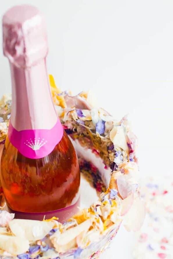 DIY FLORAL CONFETTI ICE BUCKET | Bespoke-Bride: Wedding Blog