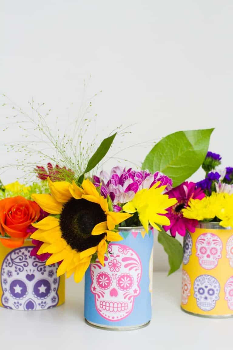 FREE PRINTABLE DAY OF THE DEAD CAN TIN LABELS FOR HALLOWEEN | Bespoke ...