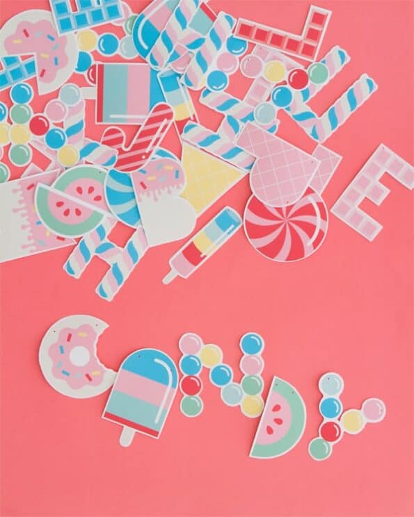 50 FREE PRINTABLE GARLANDS AND DIY BANNERS YOU NEED FOR YOUR WEDDING OR ...