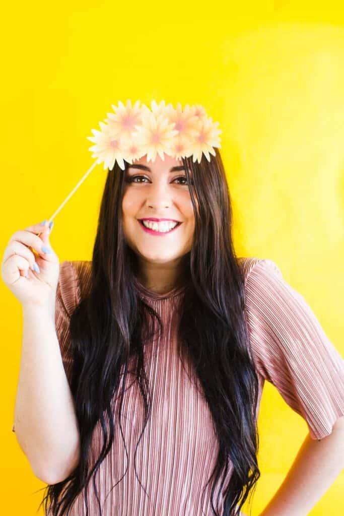 FREE PRINTABLE PHOTO BOOTH FLOWER CROWN PROPS FOR YOUR WEDDING ...