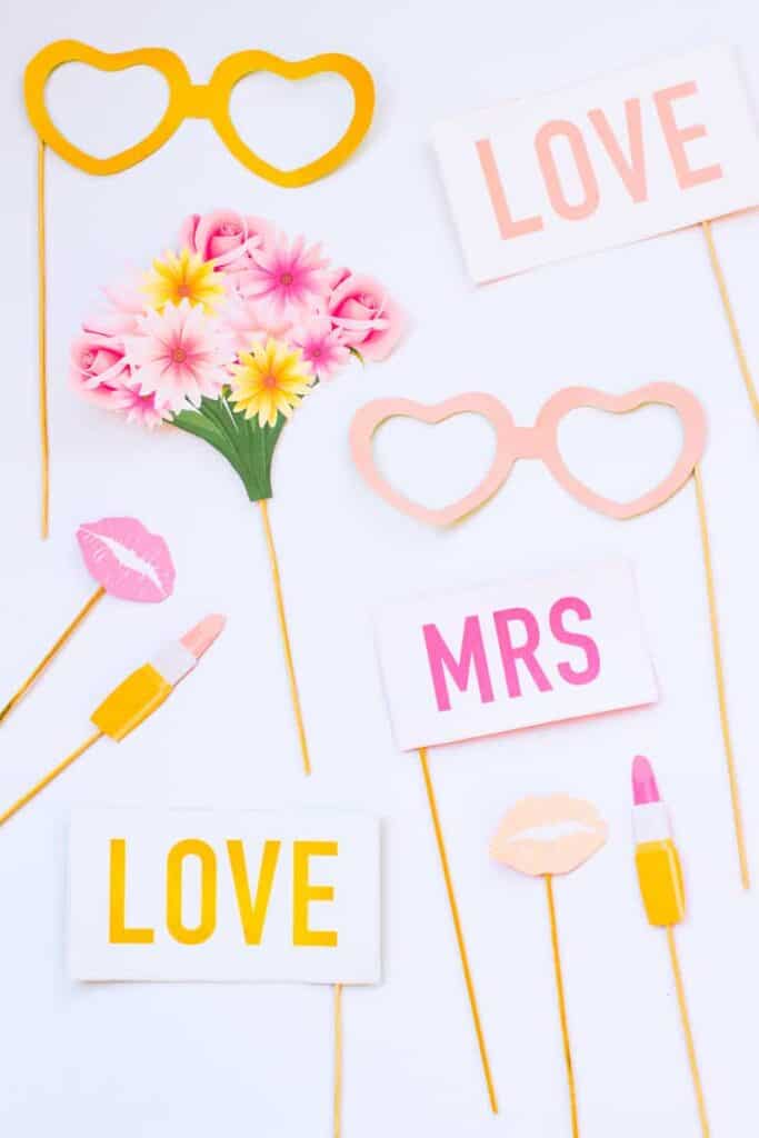 PRINTABLE BRIDAL SHOWER PHOTO BOOTH PROPS & HEN PARTY BACHELORETTE ...