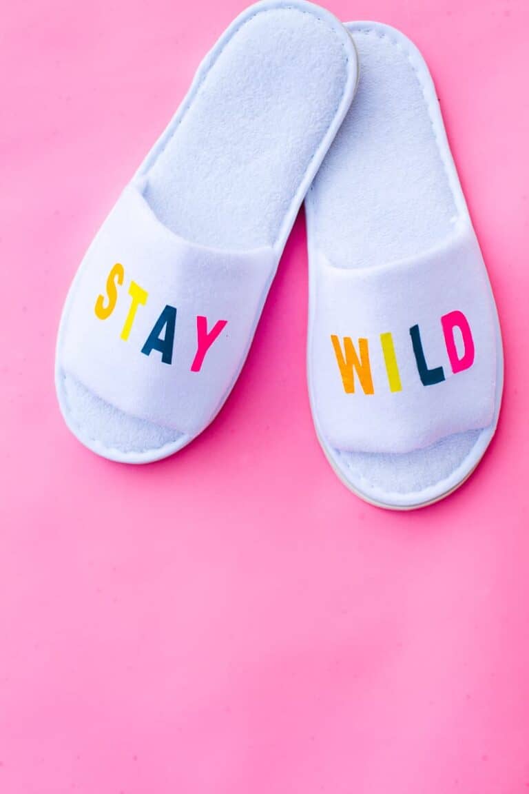 DIY SLOGAN IRON ON SLIPPERS FOR YOUR BACHELLORETTE SLUMBER PARTY ...