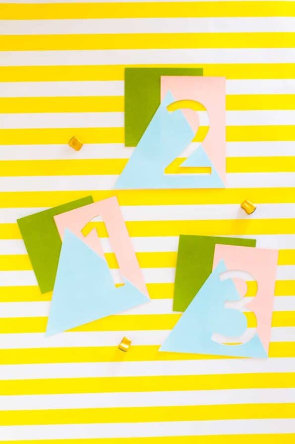 DIY GEOMETRIC TABLE NUMBERS WITH CRICUT | Bespoke-Bride: Wedding Blog