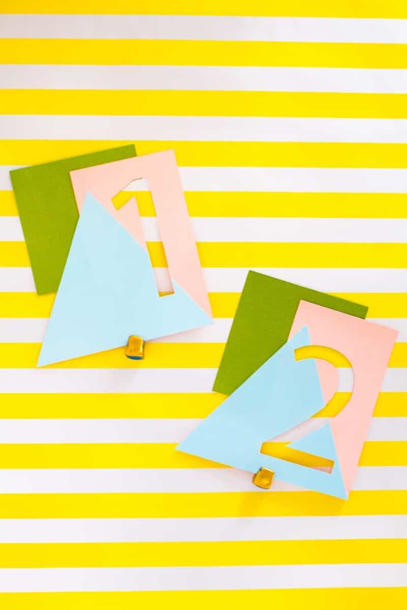 DIY GEOMETRIC TABLE NUMBERS WITH CRICUT | Bespoke-Bride: Wedding Blog