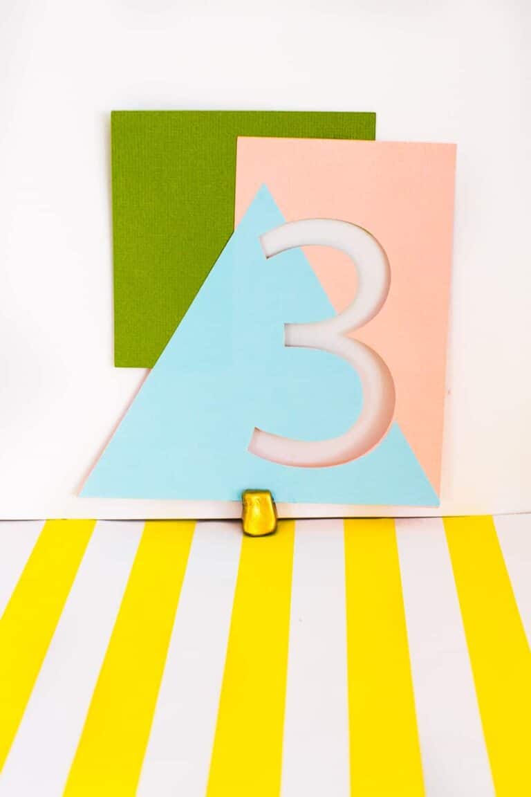 DIY GEOMETRIC TABLE NUMBERS WITH CRICUT | Bespoke-Bride: Wedding Blog