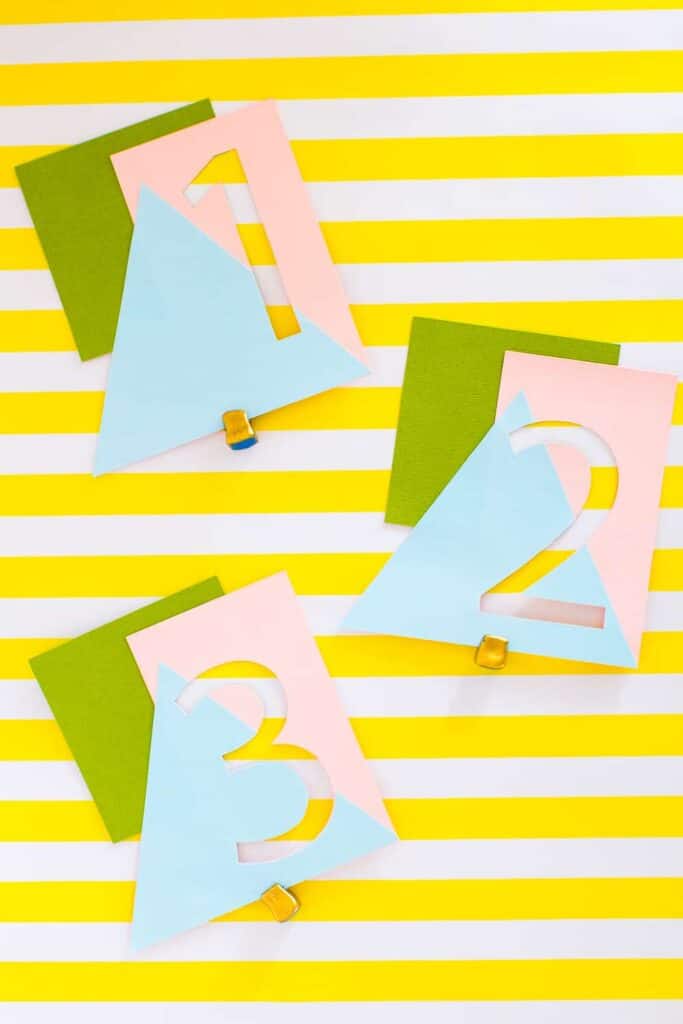 DIY GEOMETRIC TABLE NUMBERS WITH CRICUT | Bespoke-Bride: Wedding Blog