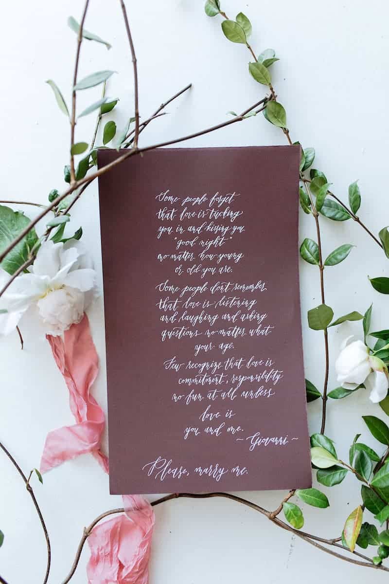 POETRY INSPIRED ENGAGEMENT | Bespoke-Bride: Wedding Blog