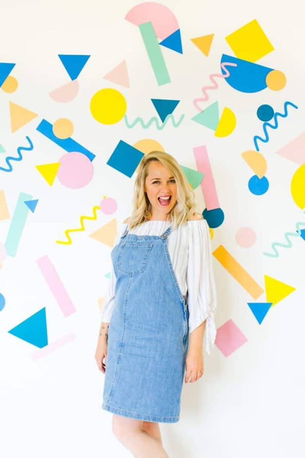 RETRO SHAPES EASY BACKDROP DIY | Bespoke-Bride: Wedding Blog