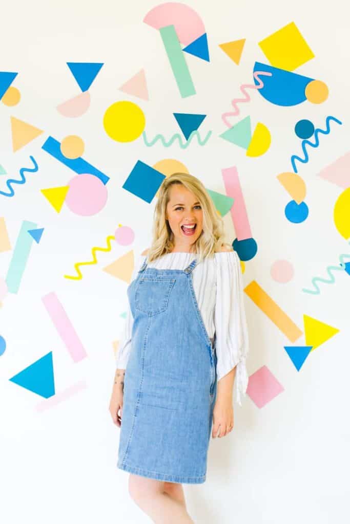 RETRO SHAPES EASY BACKDROP DIY | Bespoke-Bride: Wedding Blog