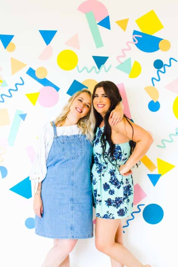 RETRO SHAPES EASY BACKDROP DIY | Bespoke-Bride: Wedding Blog