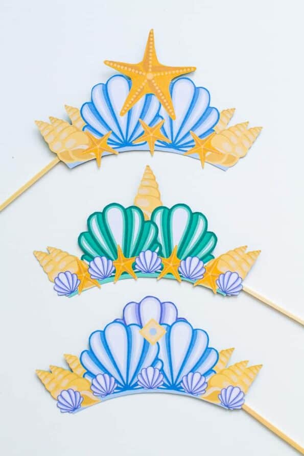 MERMAID THEMED PHOTO BOOTH PROPS PARTY UNDER THE SEA PRINTABLE DOWNLOAD ...