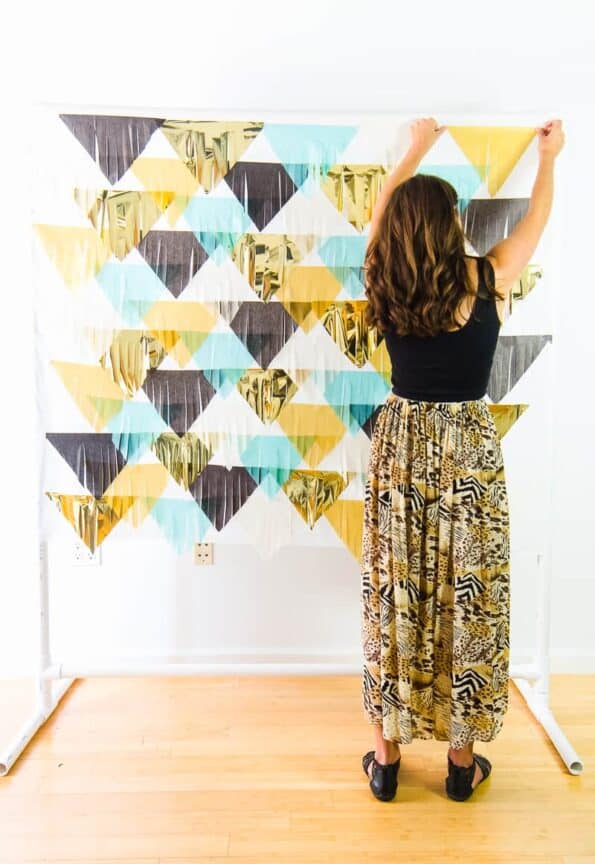 MAKE THIS EASY FRINGED TISSUE PAPER BACKDROP | Bespoke-Bride: Wedding Blog