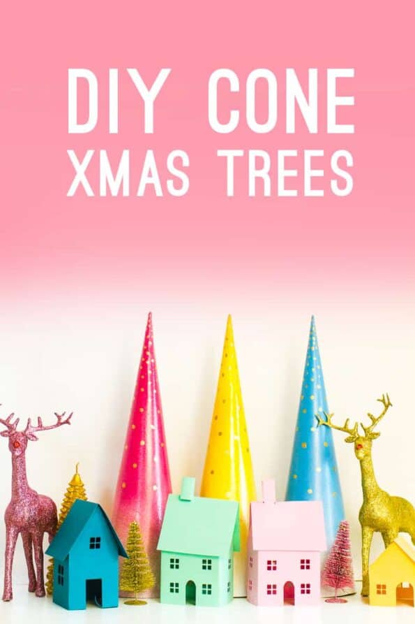MAKE THESE EASY CONE OMBRE CHRISTMAS TREES | Bespoke-Bride: Wedding Blog