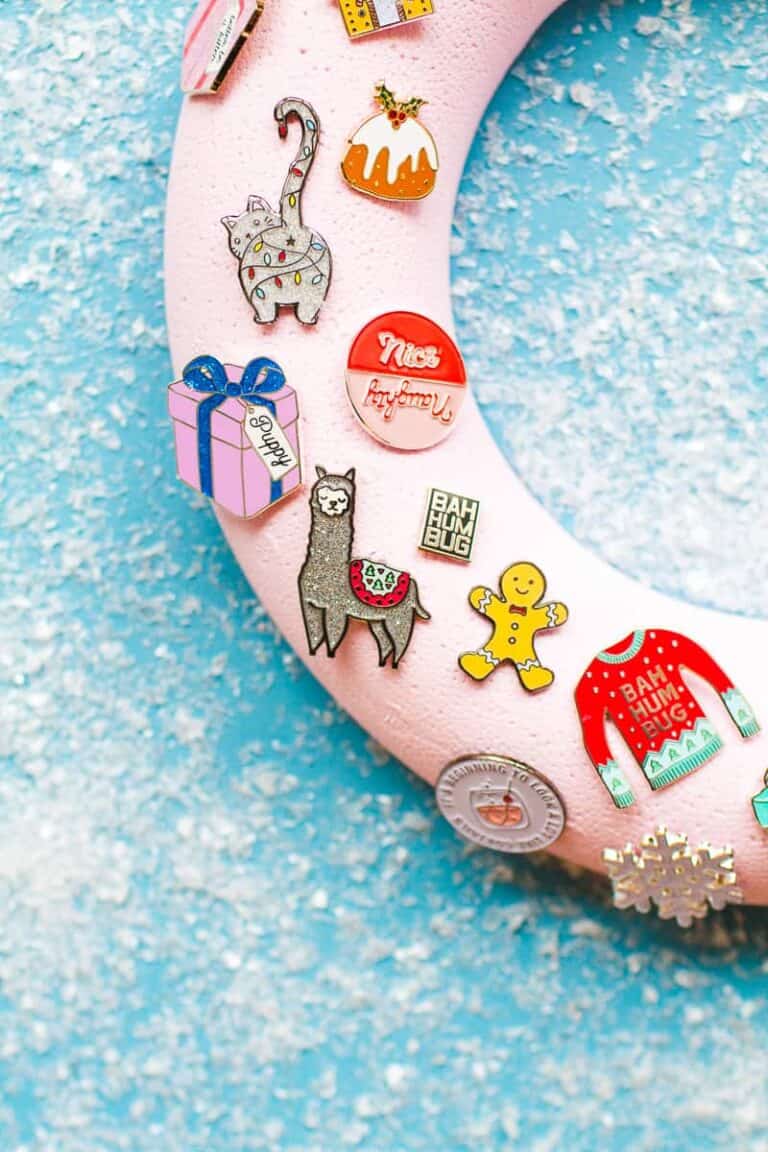 SHOW OFF YOUR ENAMEL PINS WITH THIS FUNKY DIY WREATH! | Bespoke-Bride ...