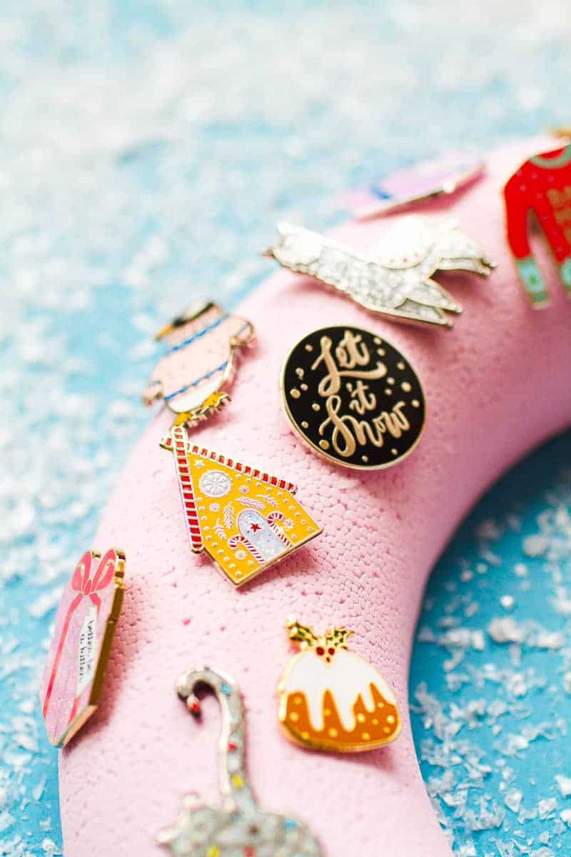 SHOW OFF YOUR ENAMEL PINS WITH THIS FUNKY DIY WREATH! | Bespoke-Bride ...