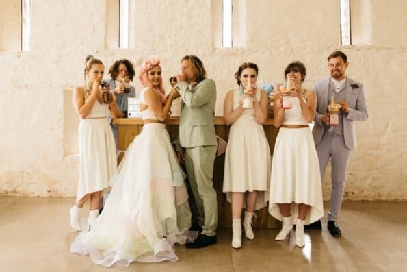 MODERN PASTEL THEMED WEDDING INSPIRATION WITH A PINK HAIR BRIDE ...