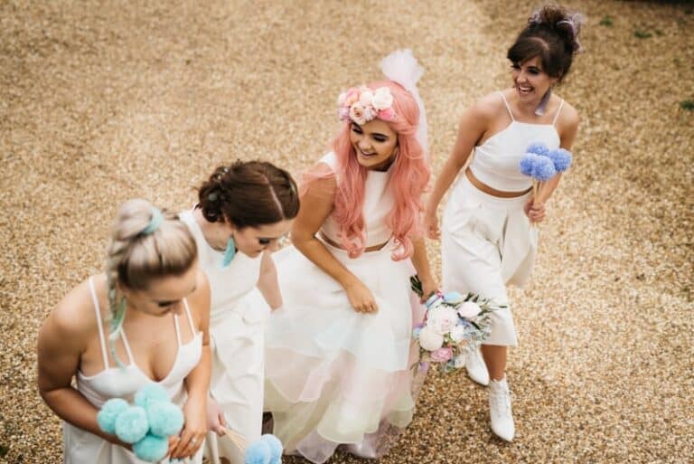 MODERN PASTEL THEMED WEDDING INSPIRATION WITH A PINK HAIR BRIDE ...