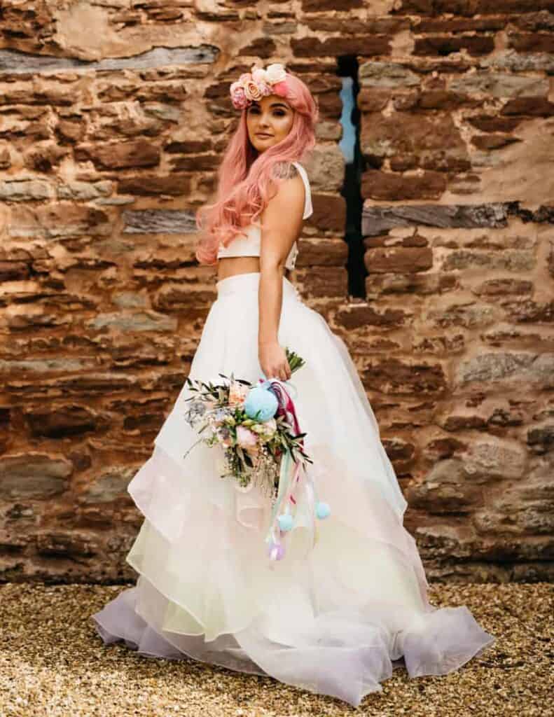 MODERN PASTEL THEMED WEDDING INSPIRATION WITH A PINK HAIR BRIDE ...