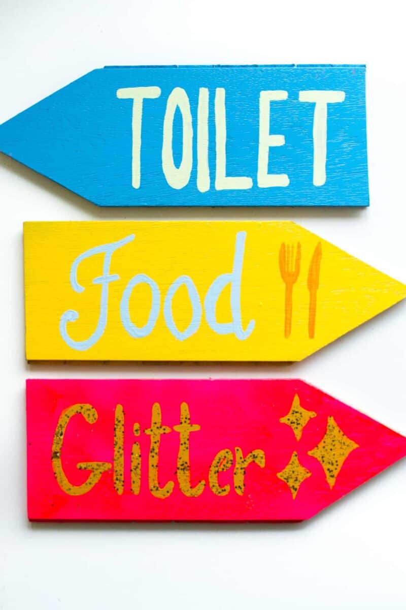 DIY FESTIVAL ARROW SIGNS FOR YOUR WEDDING DECOR | Bespoke-Bride ...