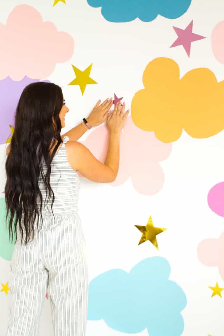 DIY THIS DREAMY CLOUD & STAR BACKDROP + SEE A SNEAKY PEEK OF OUR NEW PJ ...