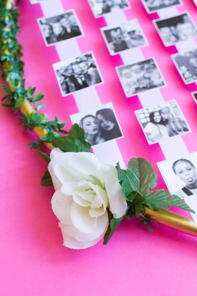 DIY HOOLA HOOP PHOTO DISPLAY | Bespoke-Bride: Wedding Blog