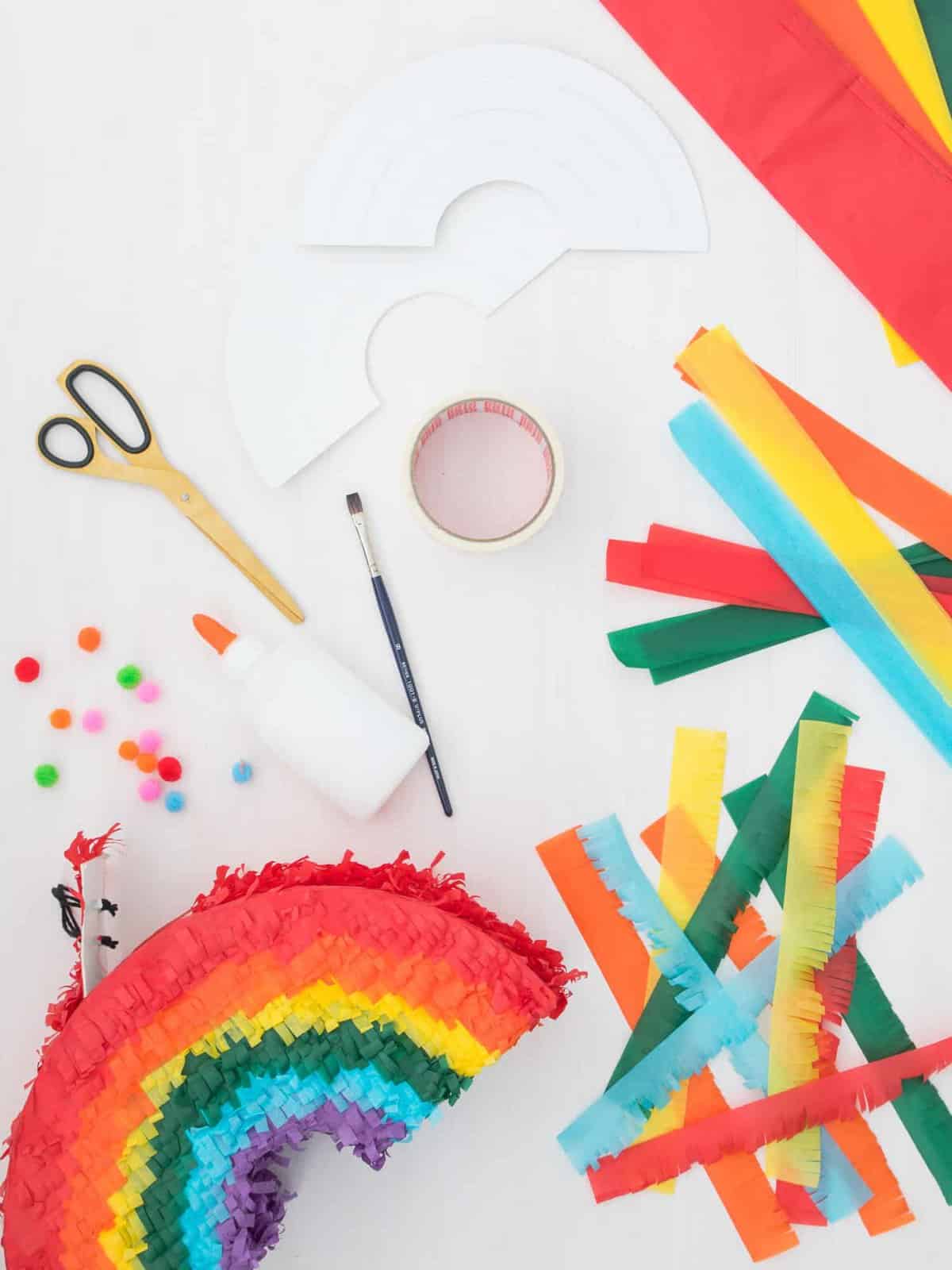 MAKE THIS FUN RAINBOW PIÑATA | Bespoke-Bride: Wedding Blog