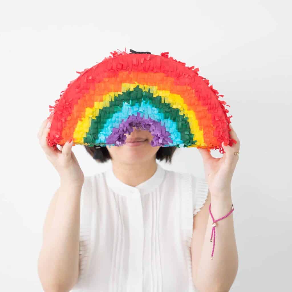 MAKE THIS FUN RAINBOW PIÑATA | Bespoke-Bride: Wedding Blog