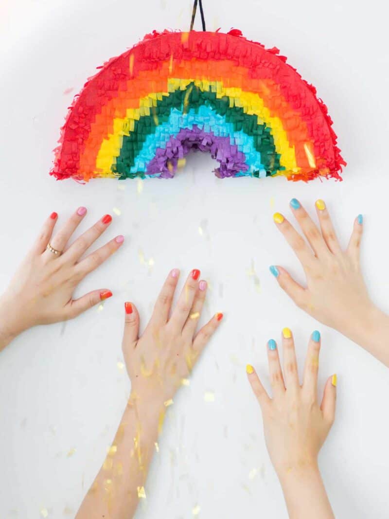 MAKE THIS FUN RAINBOW PIÑATA | Bespoke-Bride: Wedding Blog