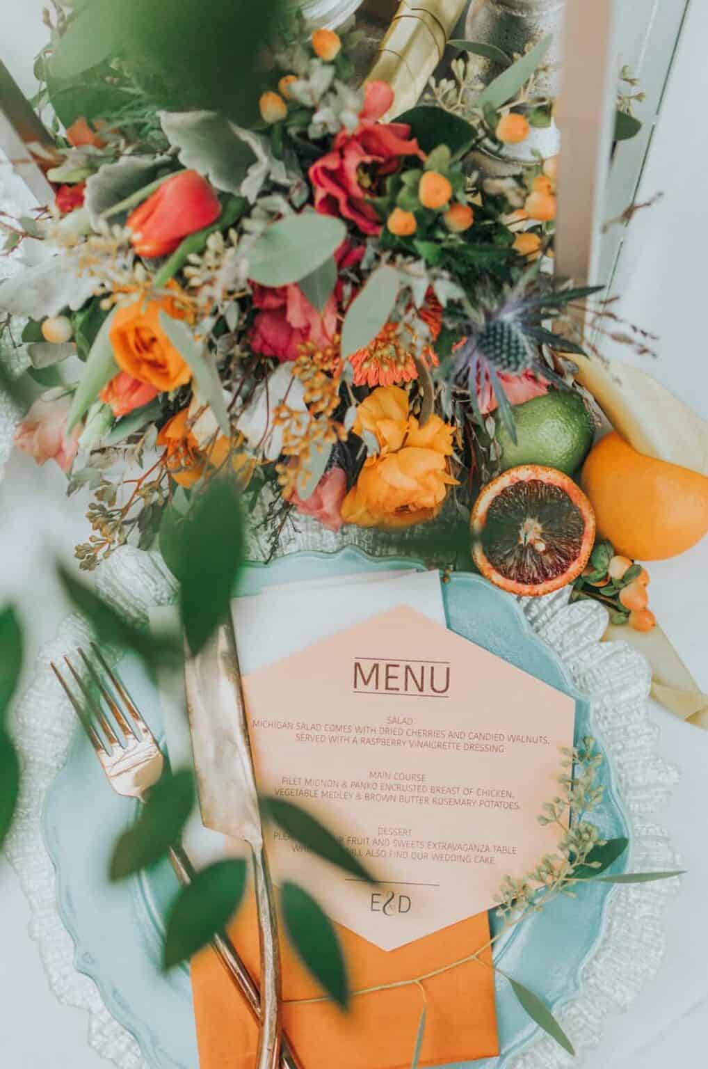 SPRING CITRUS WEDDING IDEAS | Bespoke-Bride: Wedding Blog