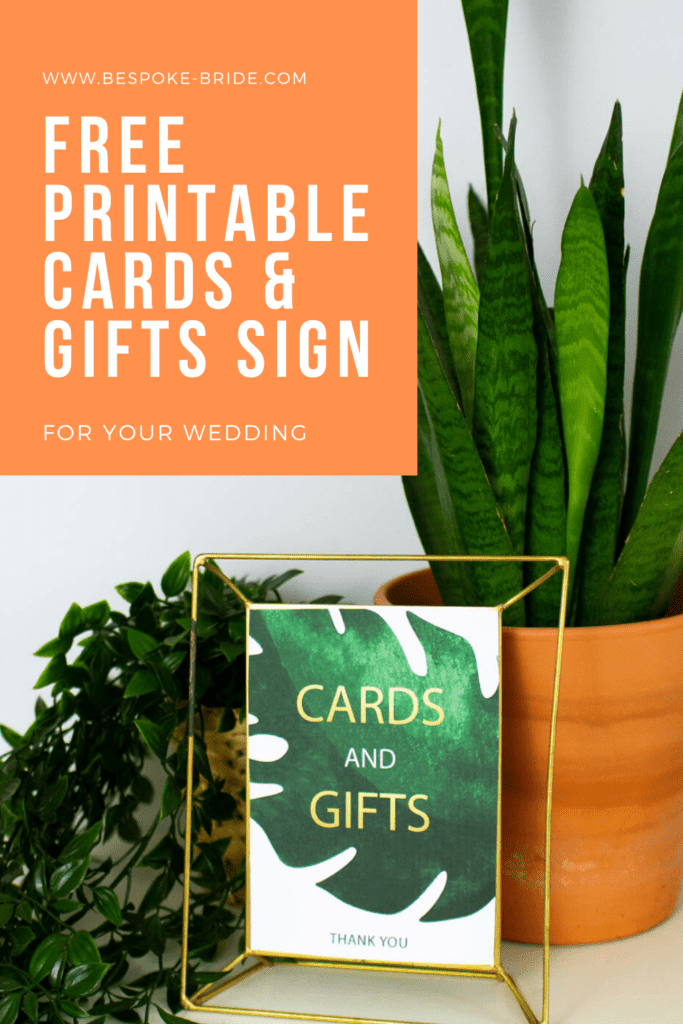 FREE PRINTABLE CARDS AND GIFTS SIGN TROPICAL LEAF PALM GREEN STYLE ...
