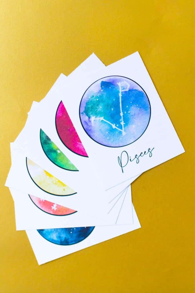 FREE PRINTABLE ASTROLOGY THEMED STAR SIGN ZODIAC TABLE NAMES | Bespoke ...