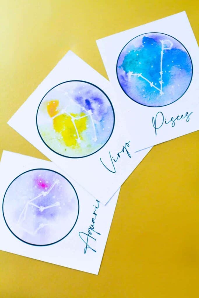 FREE PRINTABLE ASTROLOGY THEMED STAR SIGN ZODIAC TABLE NAMES | Bespoke ...