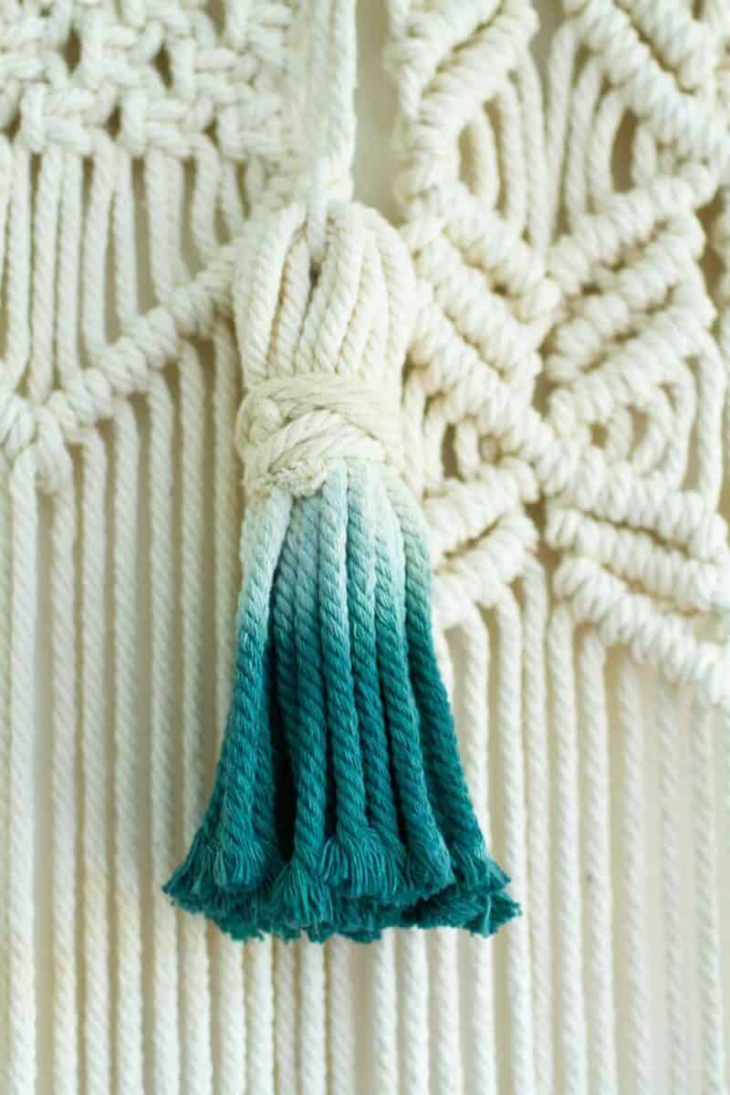 DIY DYED MACRAME WALL HANGING BACKDROP TUTORIAL | Bespoke-Bride ...