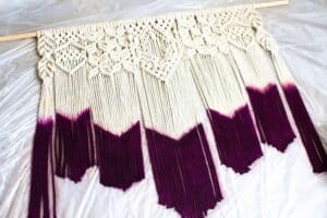 DIY DYED MACRAME WALL HANGING BACKDROP TUTORIAL | Bespoke-Bride ...